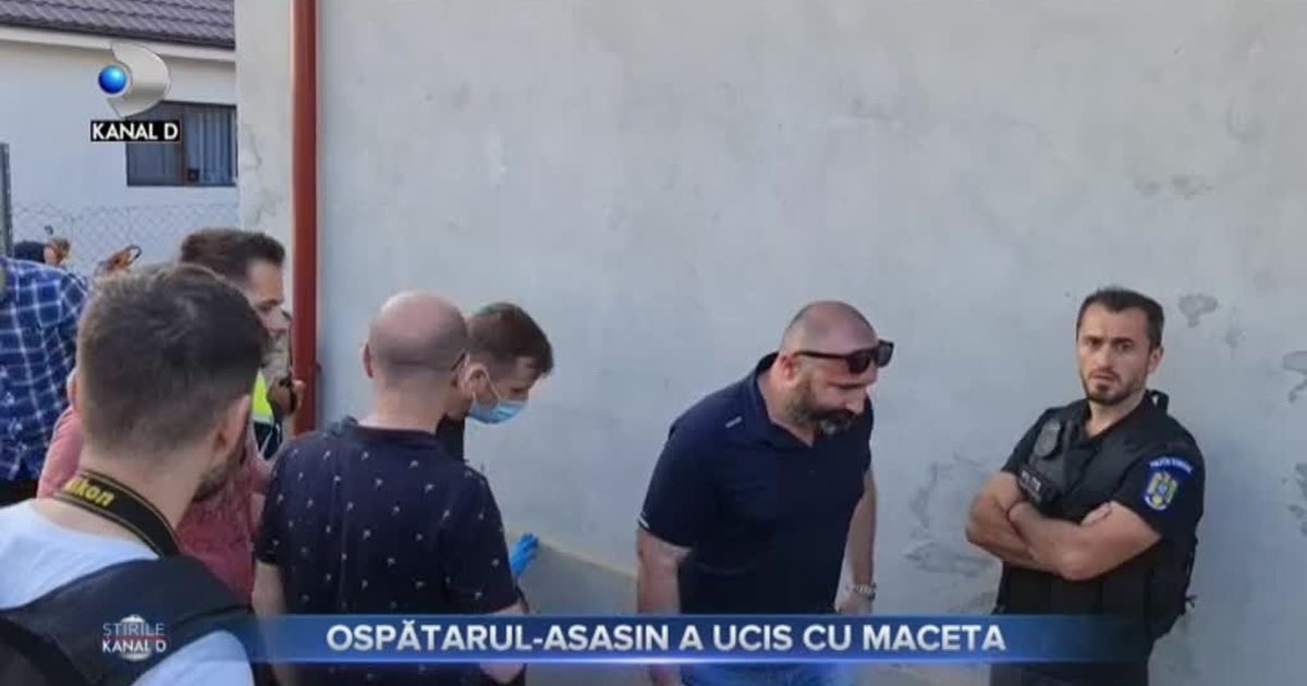 Ospatarul asasin a ucis cu maceta - Stirile Kanal D