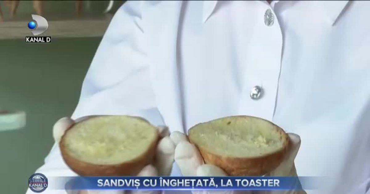 Sandviș cu înghețată, la toaster - Stirile Kanal D