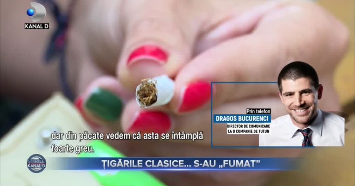 Tigarile clasice... s-au fumat - Stirile Kanal D