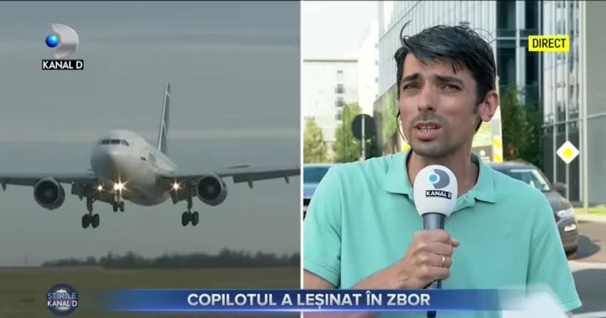 Copilotul a lesinat in zbor - Stirile Kanal D
