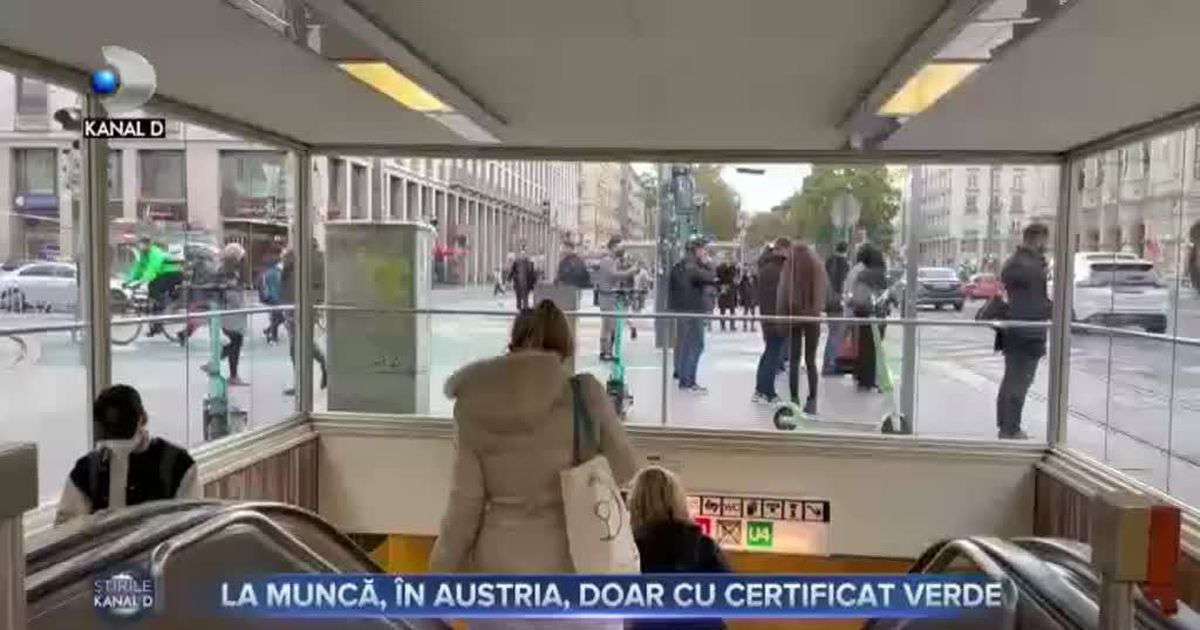 La muncă, în Austria, doar cu certificat verde - Stirile Kanal D