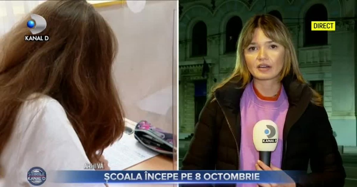 Școala începe pe 8 noiembrie - Stirile Kanal D