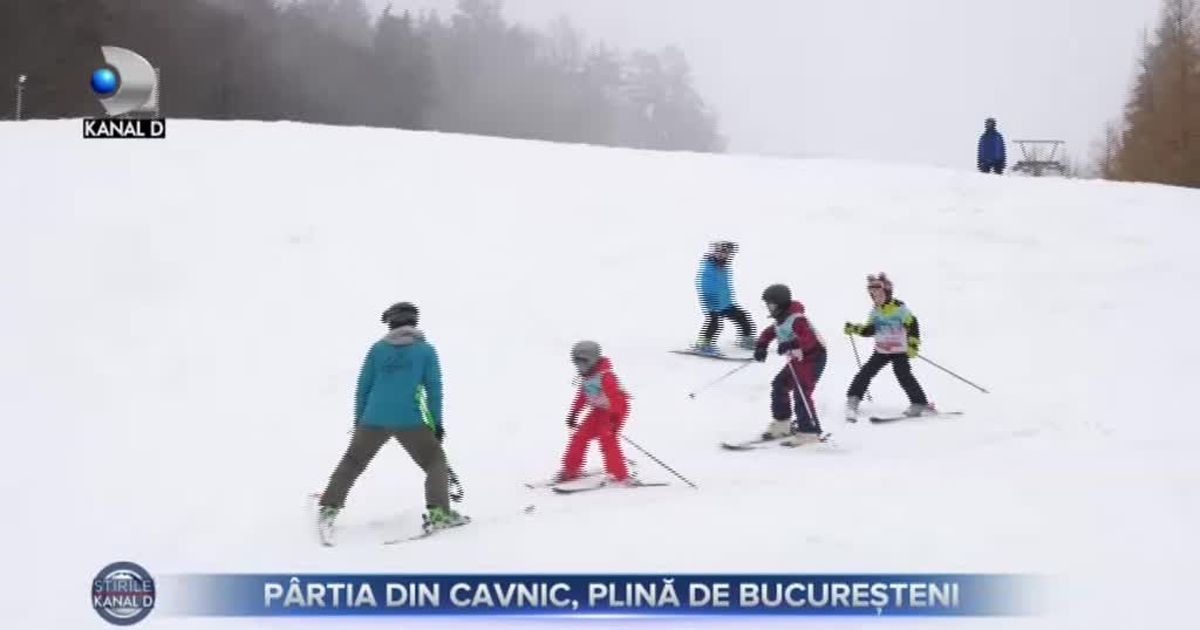Pârtia din Cavnic, plină de Bucureșteni - Stirile Kanal D