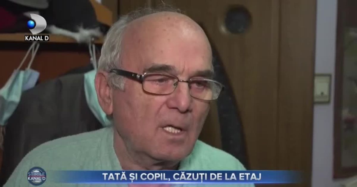 Tată și copil, căzuți de la etaj - Stirile Kanal D