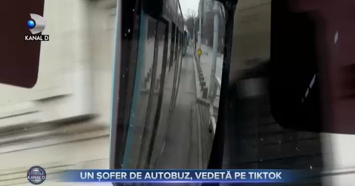 Un șofer de autobuz, vedetă pe TikTok - Stirile Kanal D