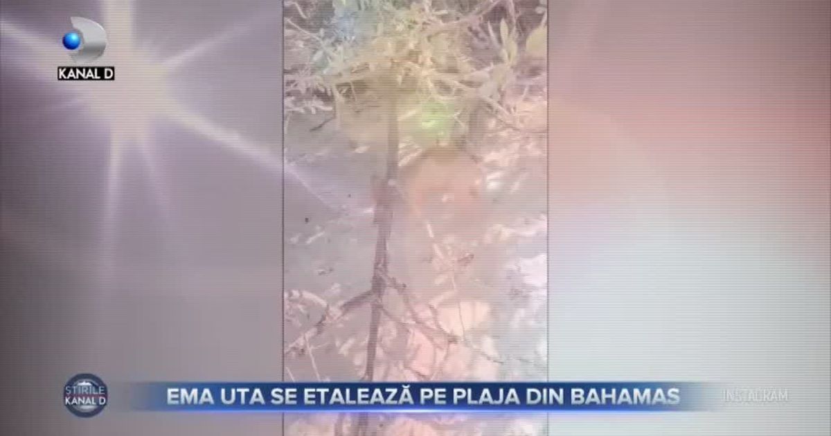 Ema Uta se etalează pe plaja din Bahamas - Stirile Kanal D