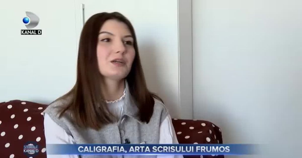 Caligrafia, arta scrisului frumos - Stirile Kanal D