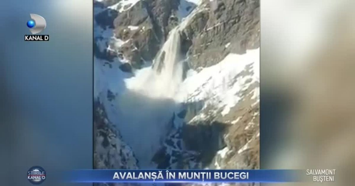 Avalanșă în Munții Bucegi - Stirile Kanal D