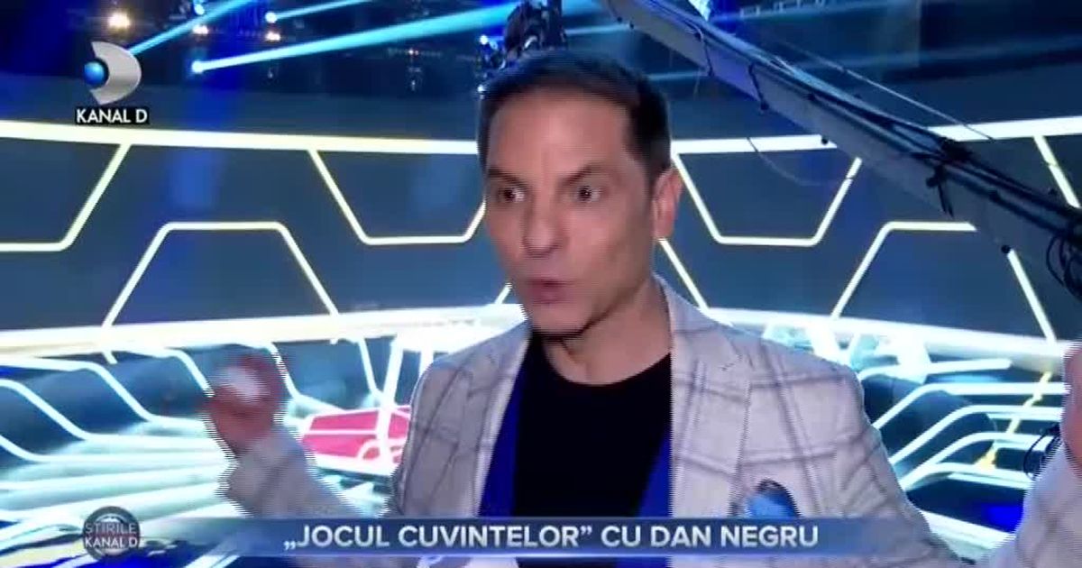 ”Jocul cuvintelor” cu Dan Negru - Stirile Kanal D
