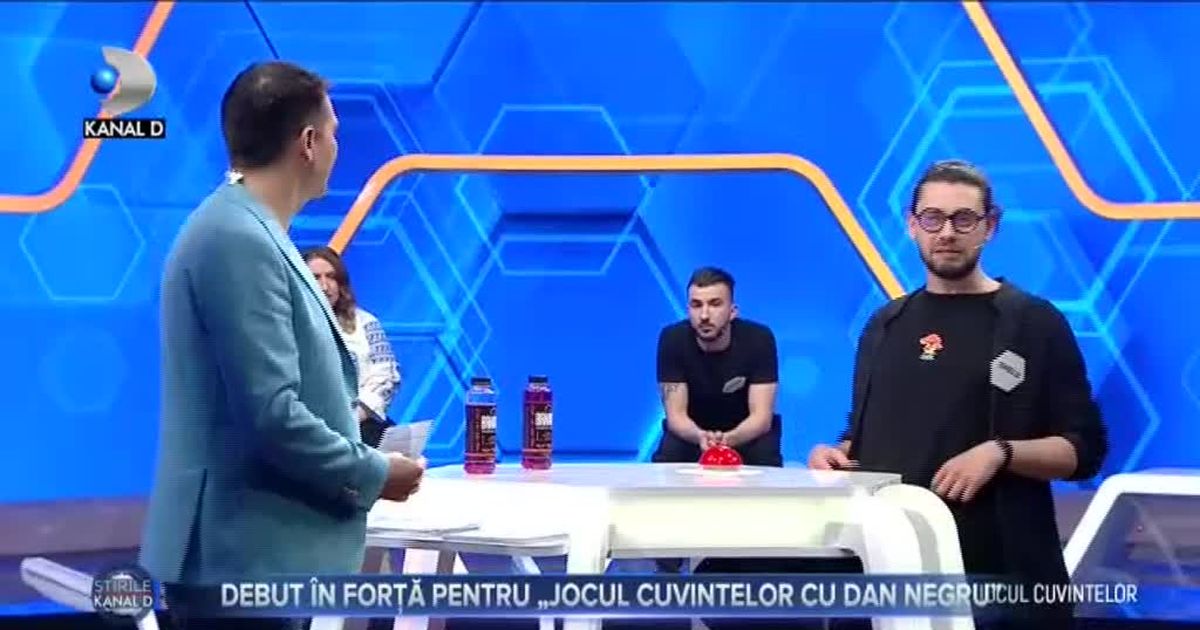 Debut în forță pentru ”Jocul cuvintelor” cu Dan Negru - Stirile Kanal D