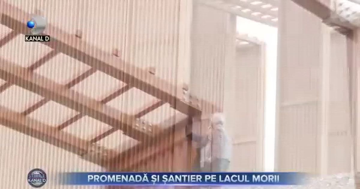 Promenadă și șantier pe Lacul Morii - Stirile Kanal D