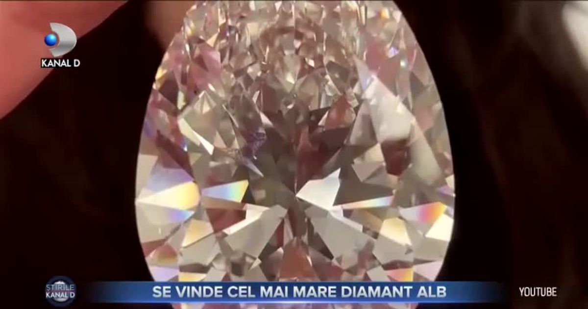 Se vinde cel mai mare diamant alb - Stirile Kanal D