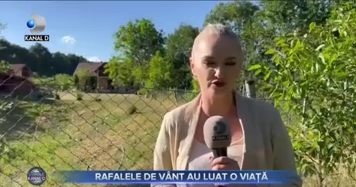 Rafalele de vânt au luat o viață - Stirile Kanal D
