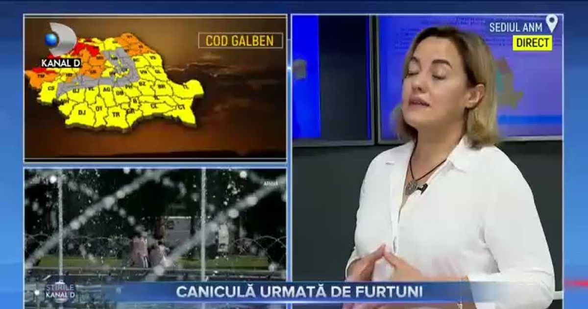 Caniculă urmată de furtuni - Stirile Kanal D