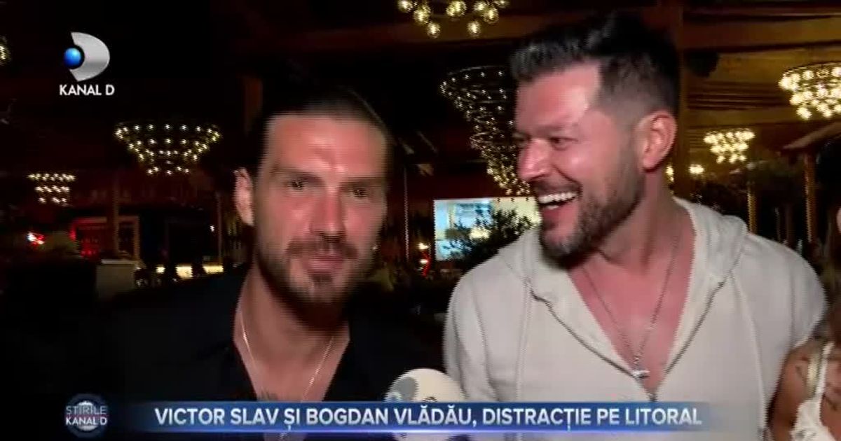 Victor Slav și Bogdan Vlădău, distracție pe litoral - Stirile Kanal D