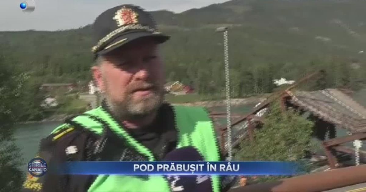 Pod prabusit in rau - Stirile Kanal D
