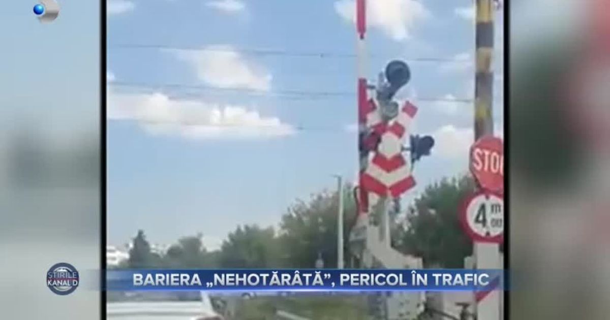 Bariera „nehotărâtă”, pericol în trafic - Stirile Kanal D