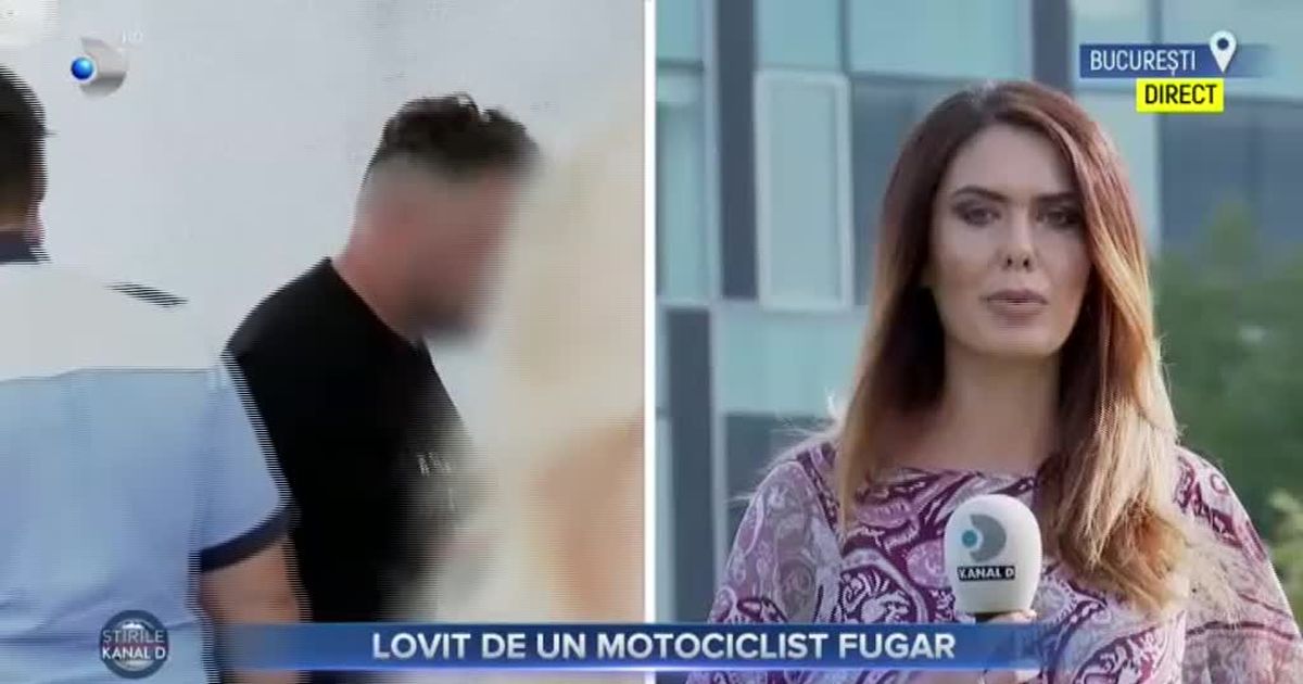 Lovit de un motociclist fugar - Stirile Kanal D