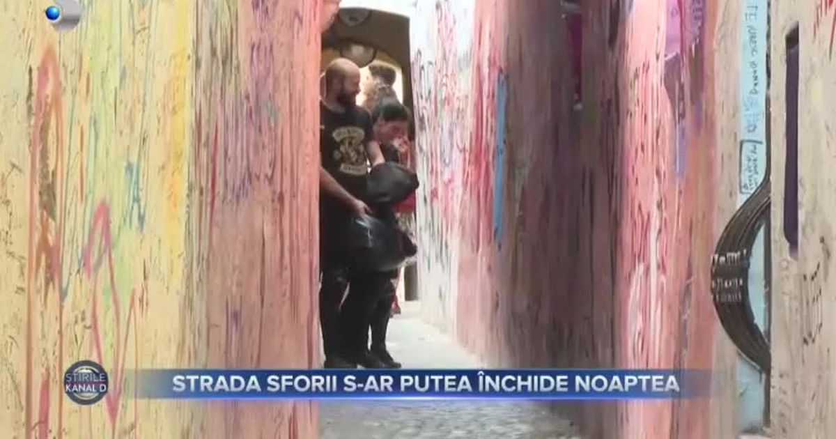 Strada Sforii s-ar putea închide noaptea - Stirile Kanal D