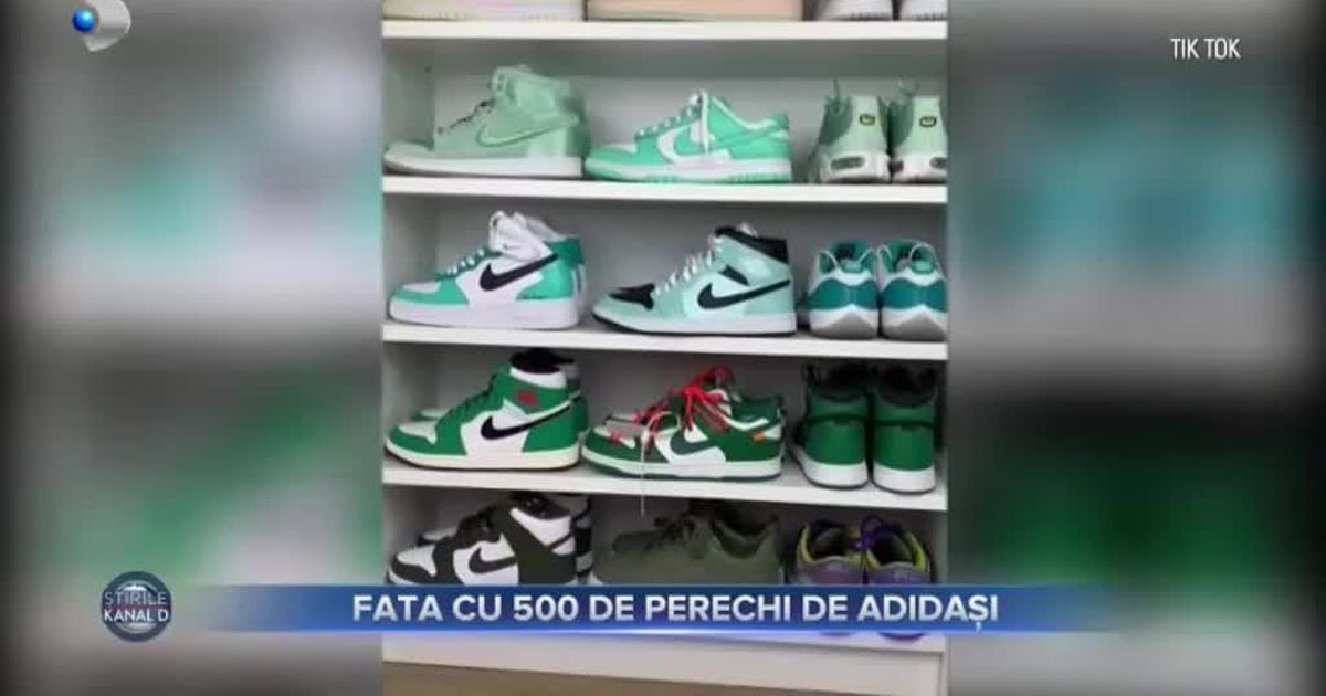 Fata cu 500 de perechi de adidași - Stirile Kanal D