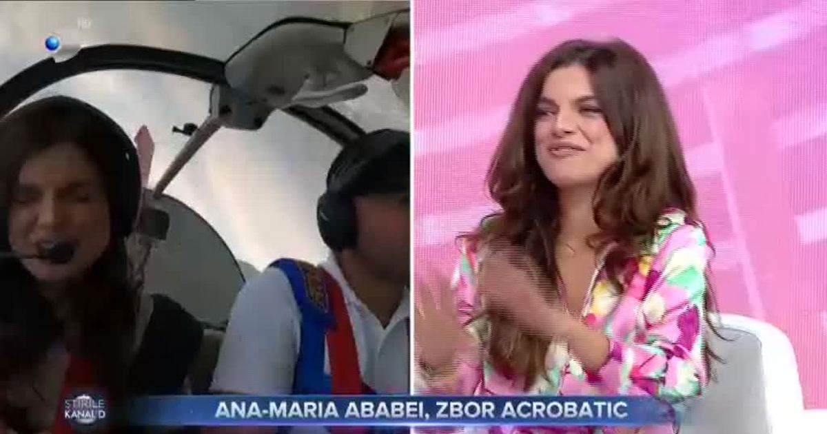 Ana-Maria Ababei, zbor acrobatic - Stirile Kanal D