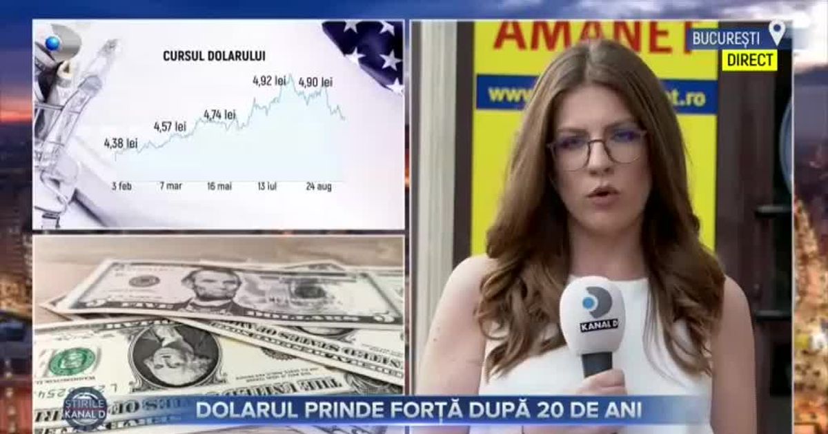 Dolarul prinde forță după 20 de ani - Stirile Kanal D