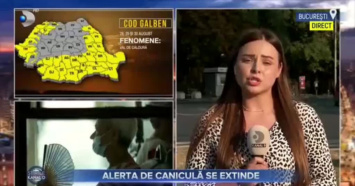 Alerta de canicula se extinde - Stirile Kanal D