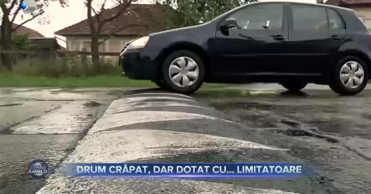 Drum crăpat, dar dotat cu... limitatoare - Stirile Kanal D