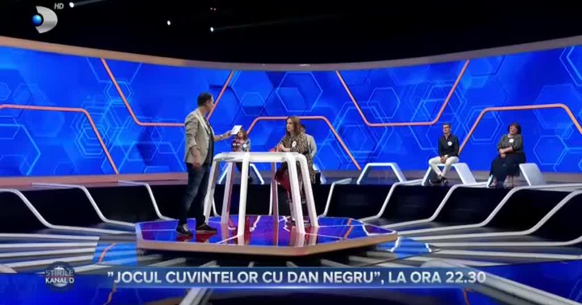 ”Jocul cuvintelor cu Dan Negru”, la ora 22.30 - Stirile Kanal D