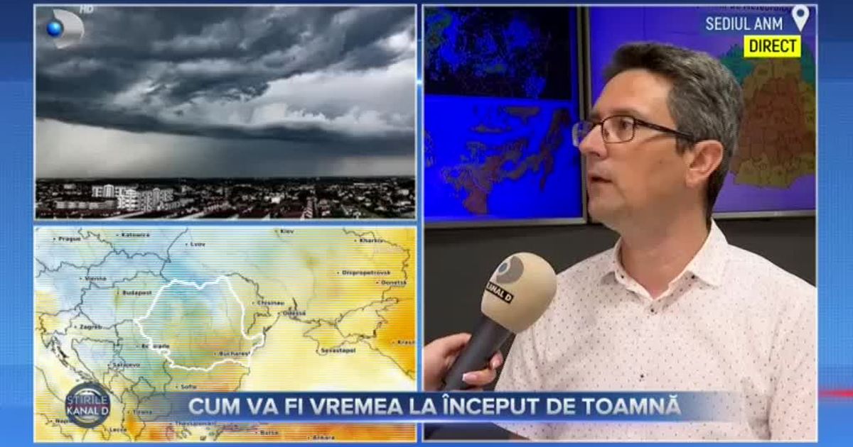 Cum va fi vremea la început de toamnă - Stirile Kanal D