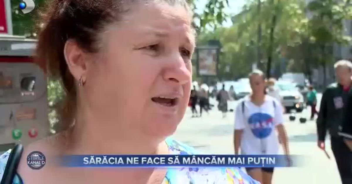 Sărăcia ne face să mâncăm mai puțin - Stirile Kanal D