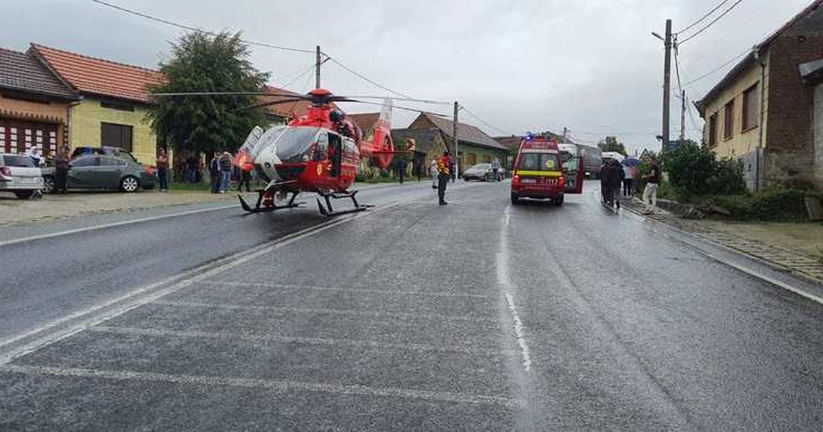 FOTO | Accident între un TIR și un autoturism în Caraș-Severin ...
