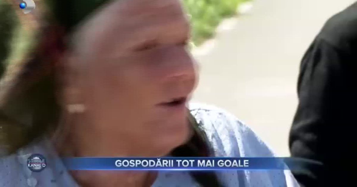 Gospodării tot mai goale - Stirile Kanal D