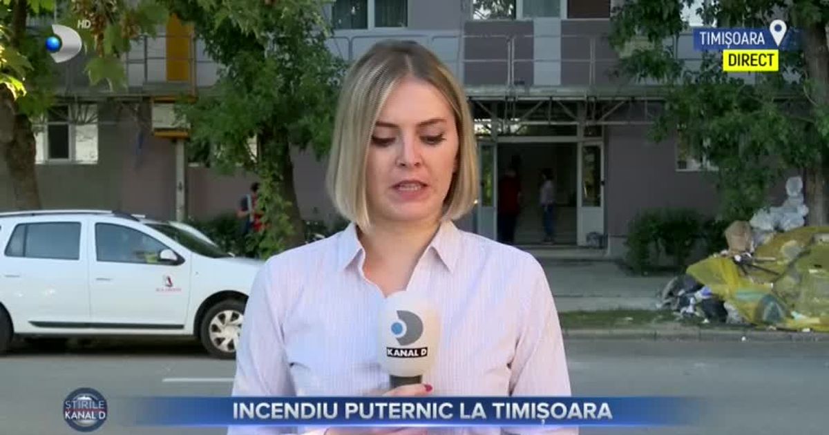 Incendiu puternic la Timișoara - Stirile Kanal D