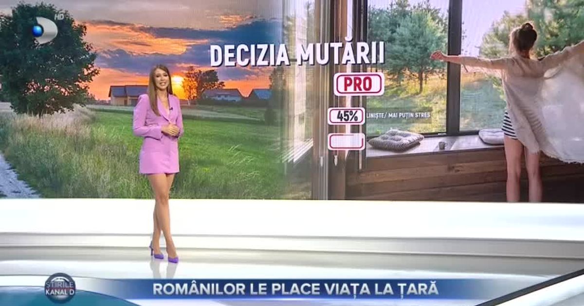 Românilor le place viața la țară - Stirile Kanal D