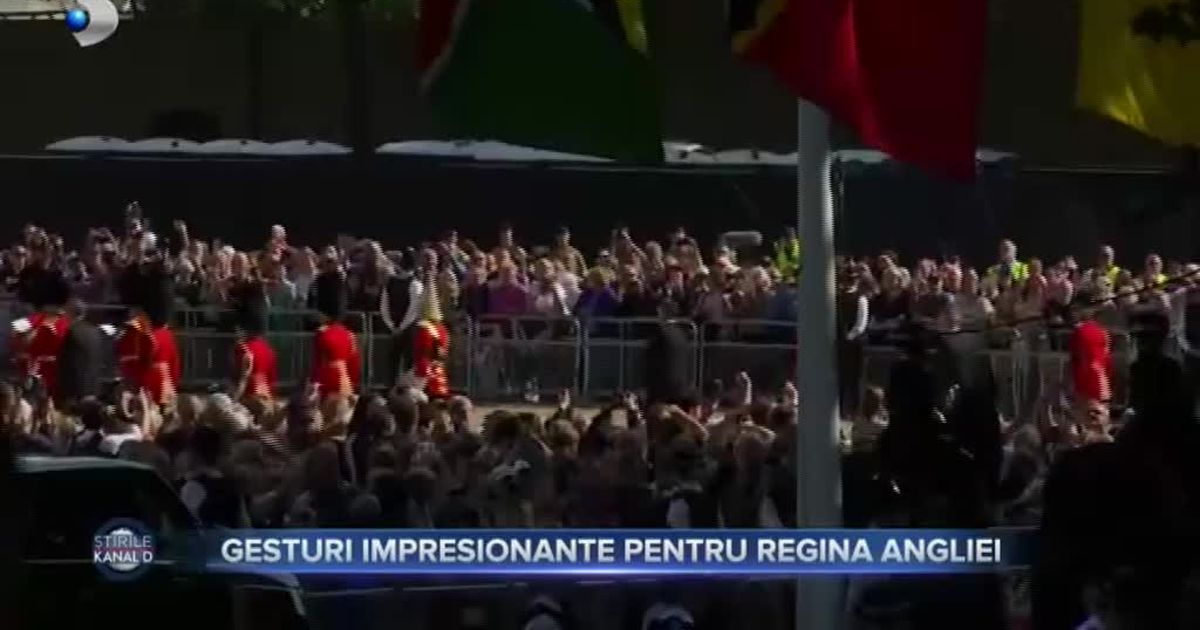 Gesturi impresionante pentru Regina Angliei - Stirile Kanal D