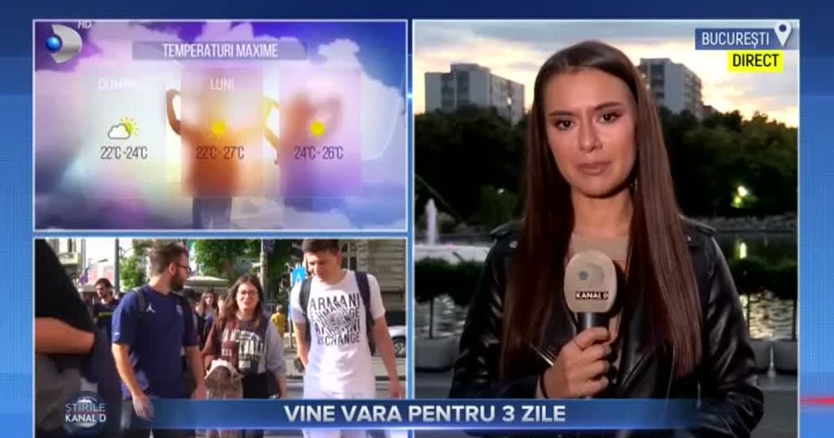 Vine vara pentru 3 zile - Stirile Kanal D