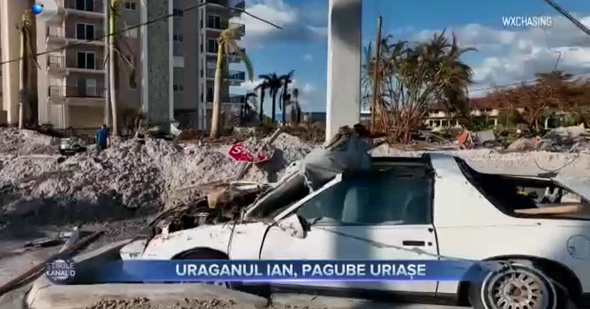 Uraganul Ian, pagube uriașe - Stirile Kanal D