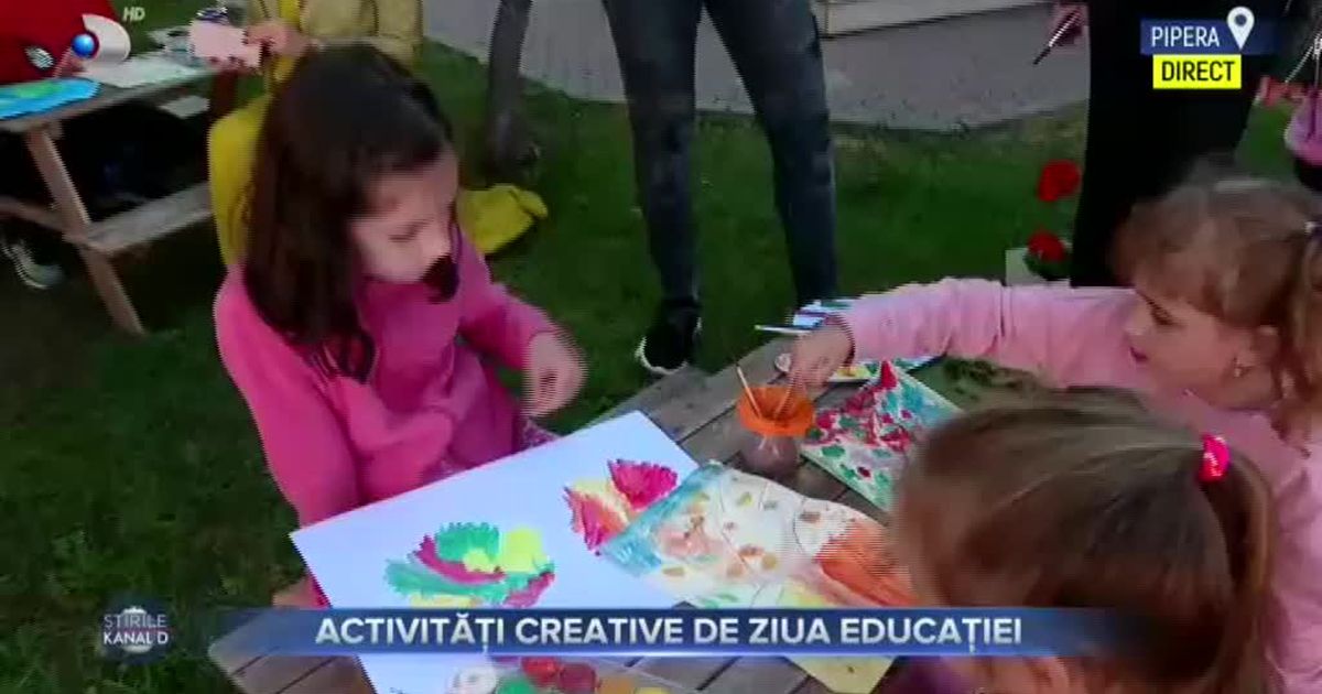 Activități creative de Ziua Educației - Stirile Kanal D