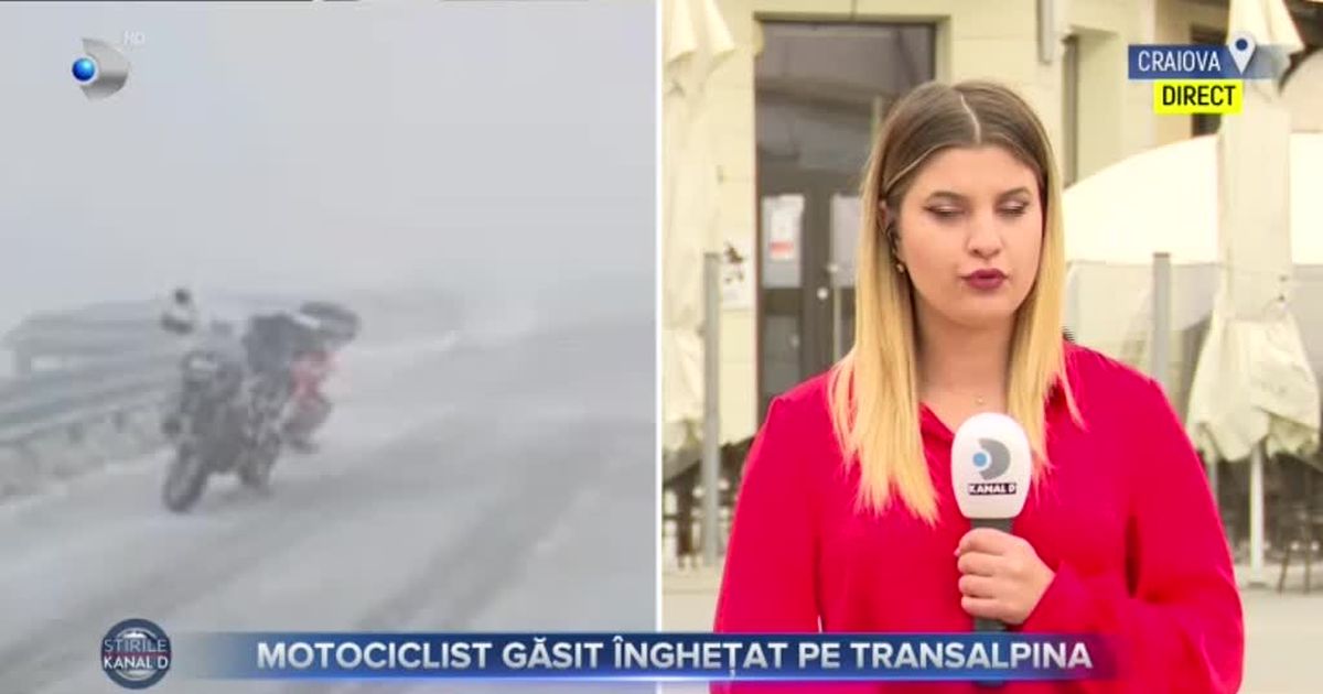 Motociclist găsit înghețat pe Transalpina - Stirile Kanal D