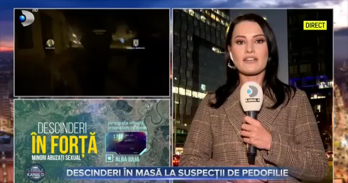 Descinderi în masă la suspecții de pedofilie - Stirile Kanal D