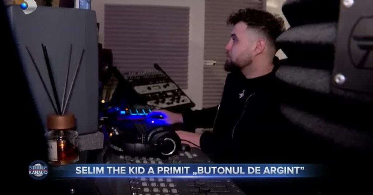 Selim The Kid a primit ”butonul de argint” - Stirile Kanal D