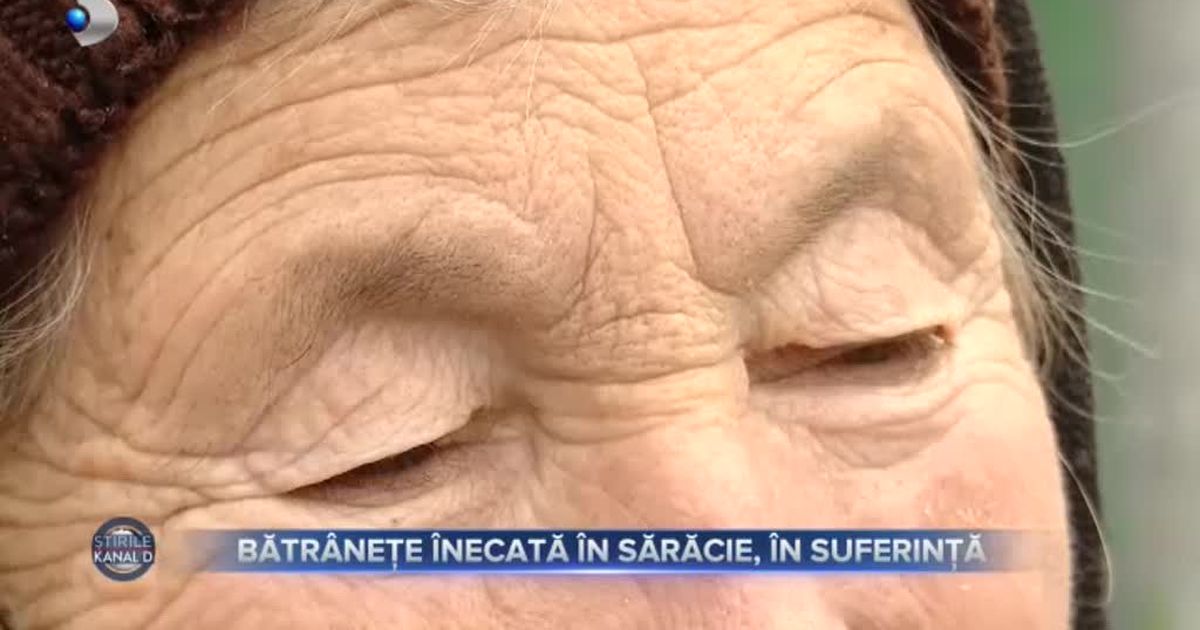 Batranete inecata in saracie si suferinta - Stirile Kanal D