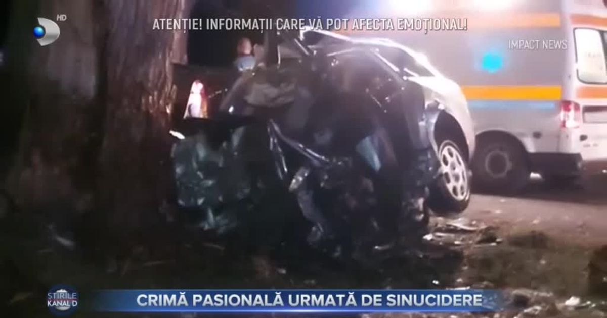 Crimă pasională urmată de sinucidere - Stirile Kanal D