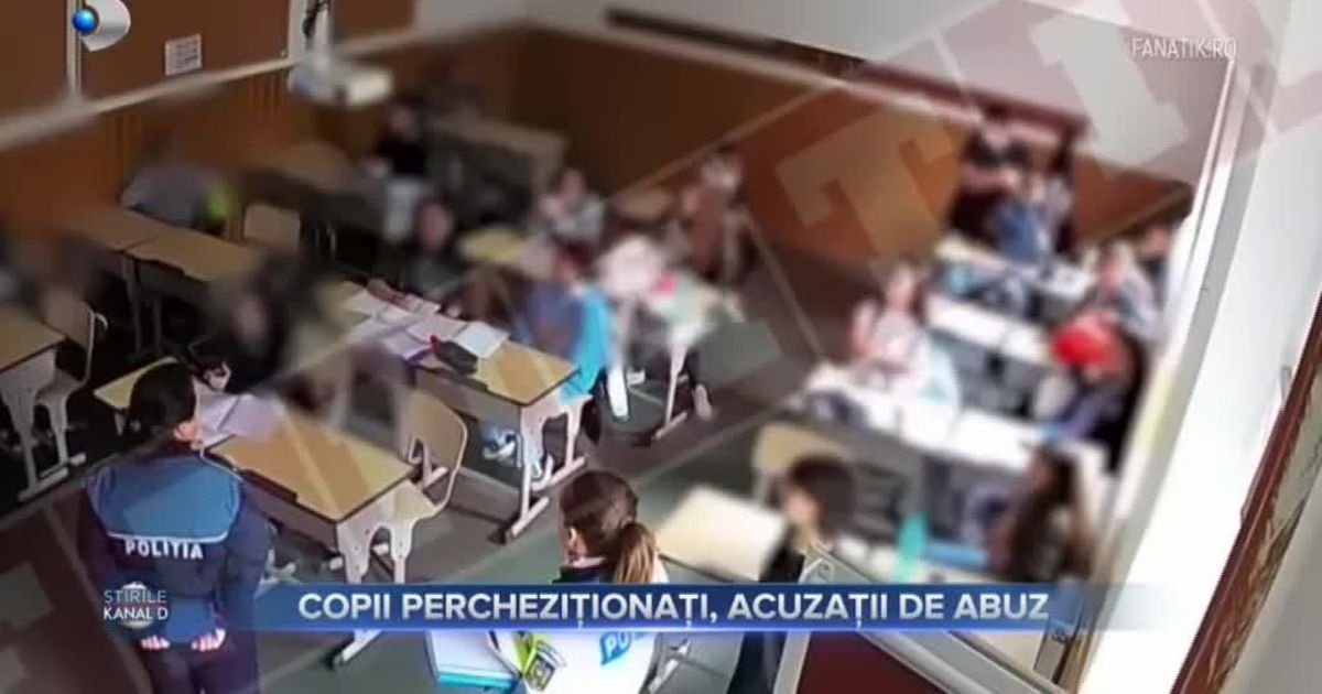 Copii percheziționați, acuzații de abuz - Stirile Kanal D