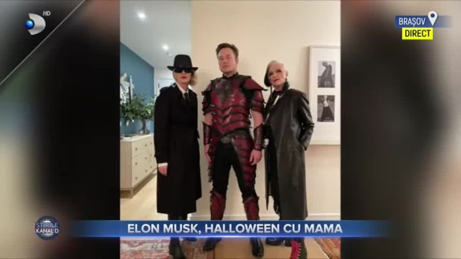 Elon Musk, Halloween cu mama - Stirile Kanal D