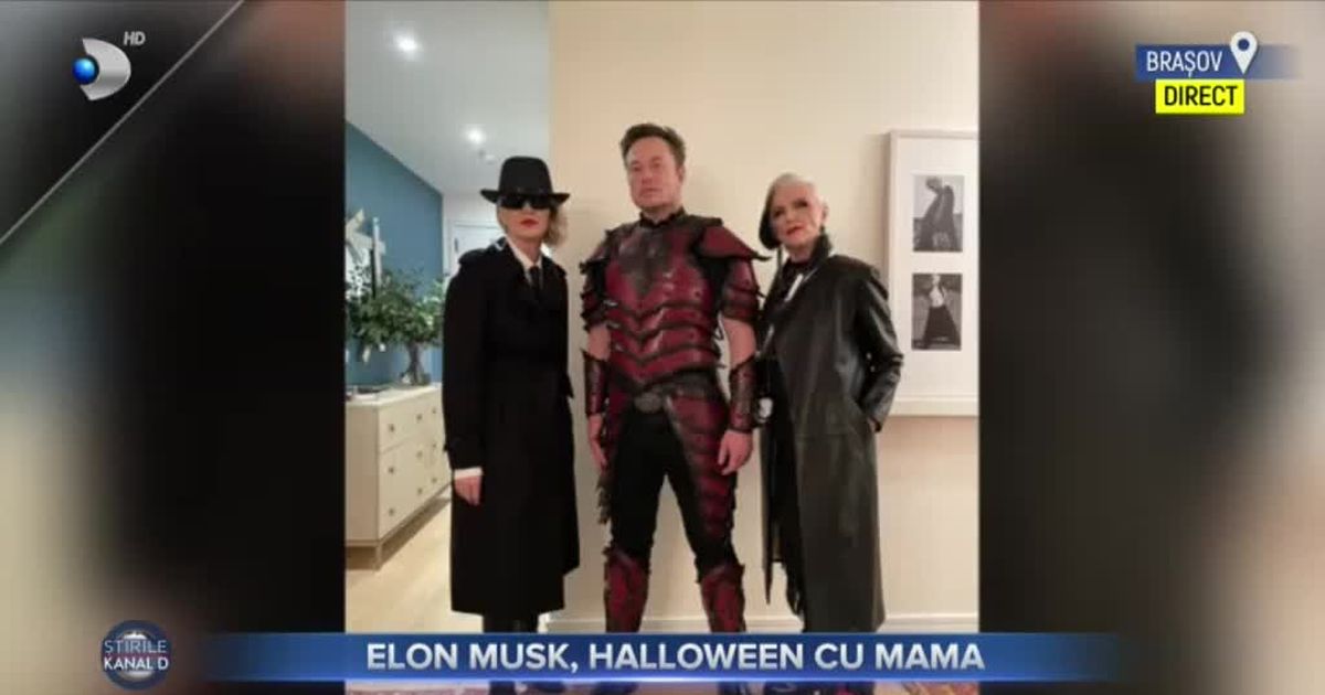 Elon Musk, Halloween cu mama - Stirile Kanal D