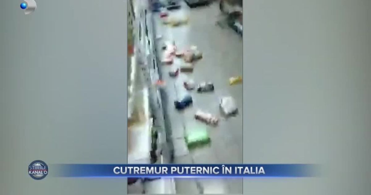 Cutremur puternic în Italia - Stirile Kanal D