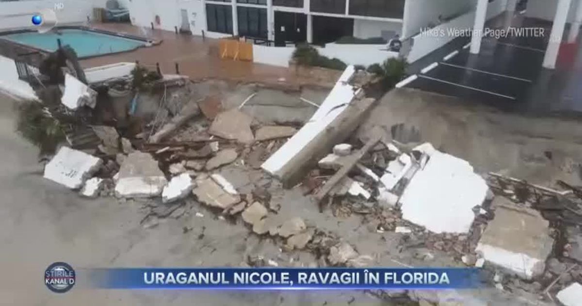 Uraganul Nicole, ravagii în Florida - Stirile Kanal D