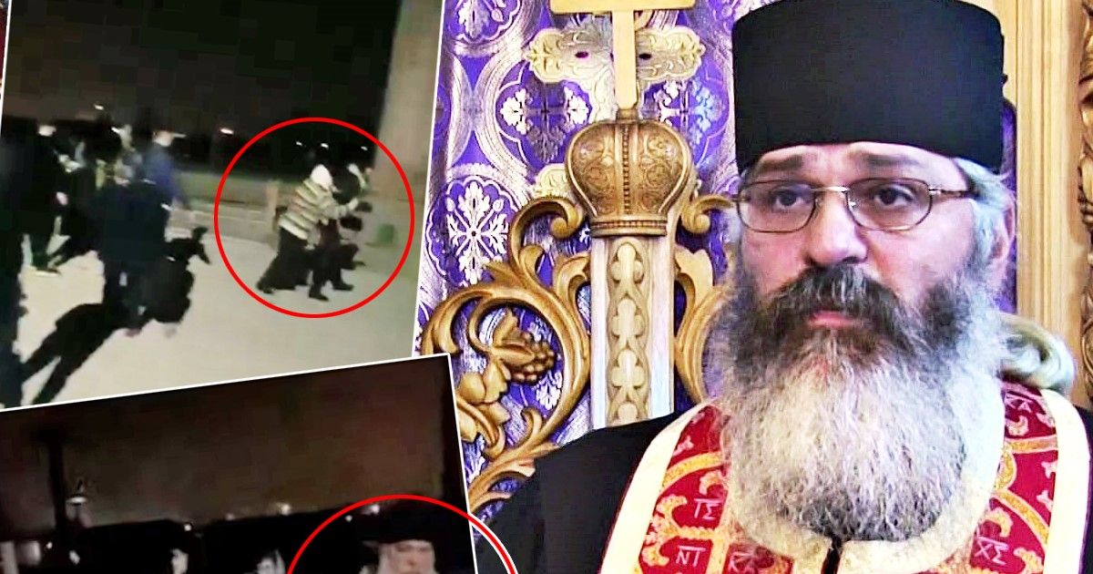 VIDEO | Părintele Calistrat Chifan a fost filmat în timp ce lovea o femeie în curtea bisericii ...